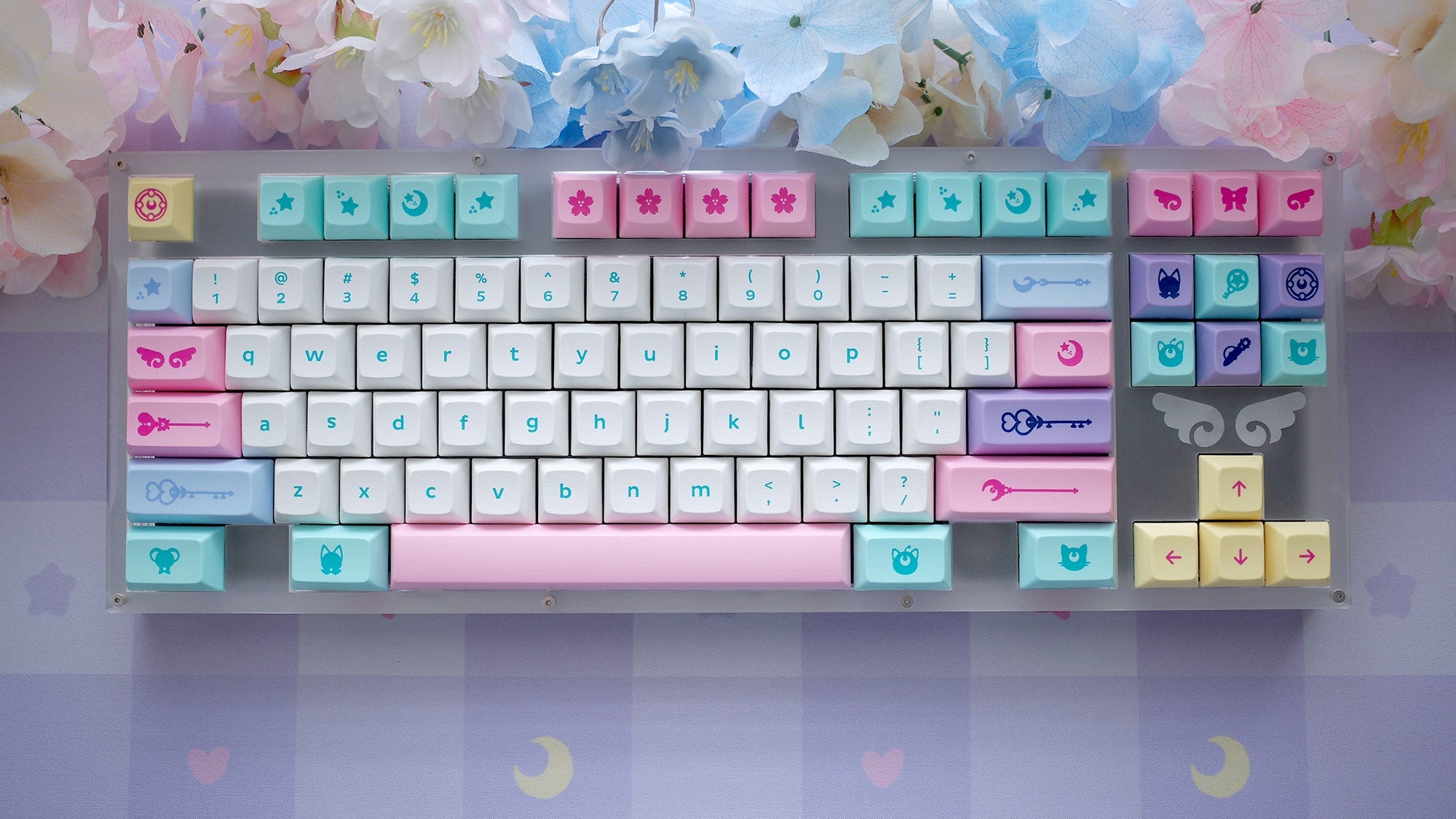 Magic Girl Keycaps by Mintlodica® Bring joy to your workspace!