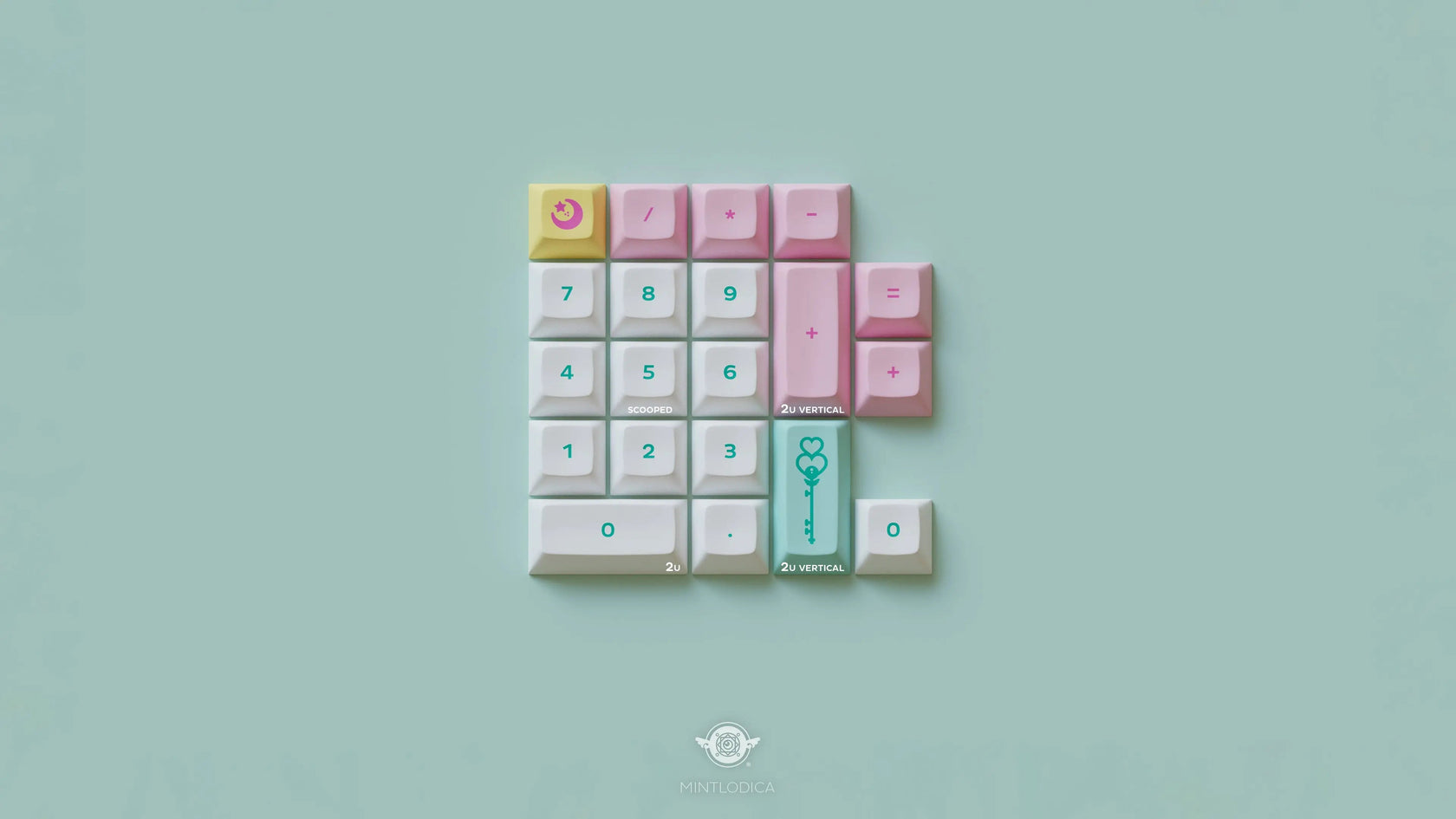 DSA Magic Girl Keycaps by Mintlodica® Bring joy to your workspace!