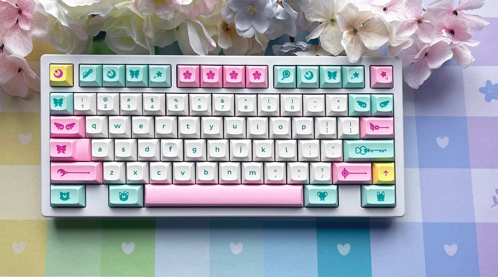DSA Magic Girl Keycaps by Mintlodica® Bring joy to your workspace!