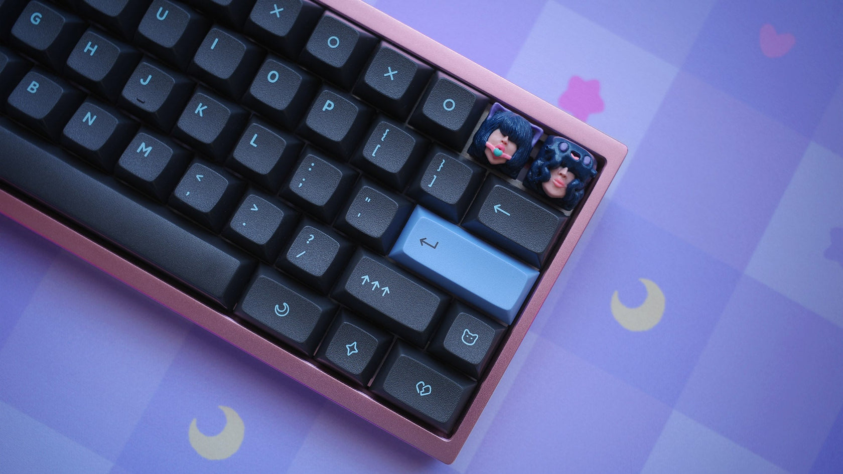DSS Sad Girl Keycaps by Mintlodica® Bring joy to your workspace!