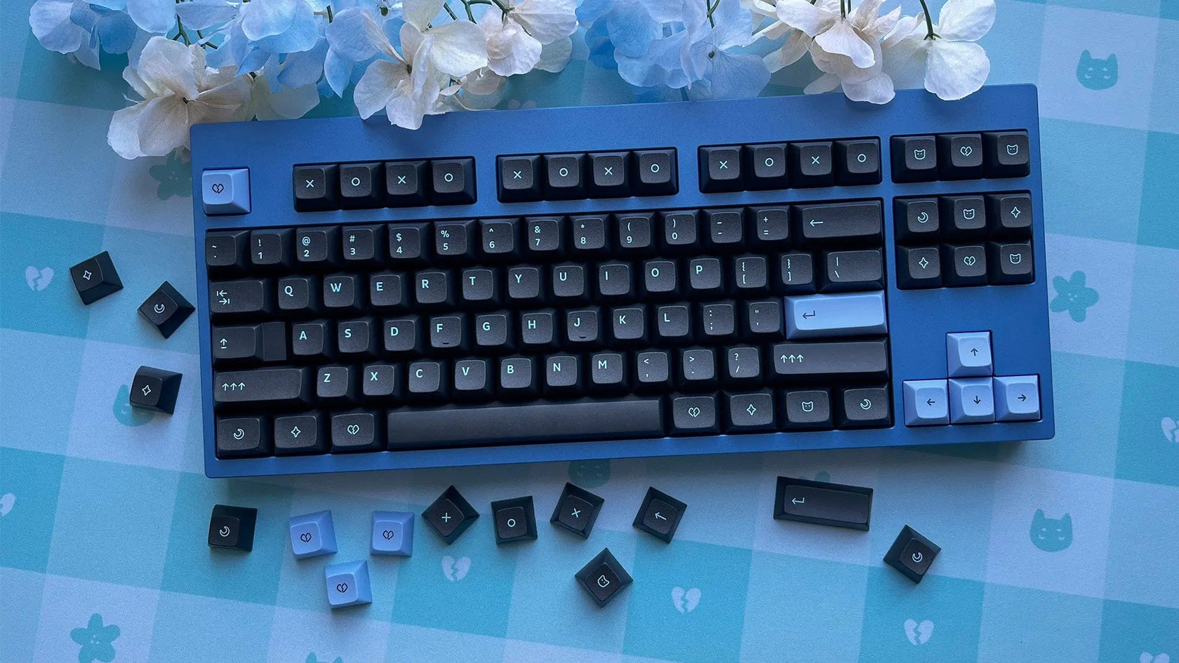 DSS Sad Girl Keycaps by Mintlodica® Bring joy to your workspace!