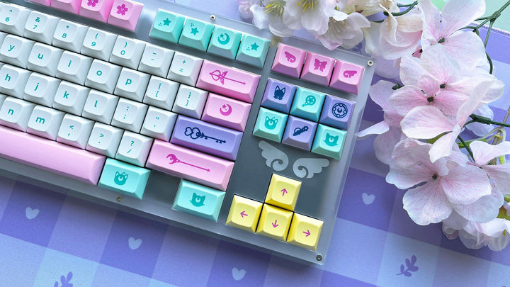 DSA Dark Magic Girl Keycaps by Mintlodica® Bring joy to your workspace!