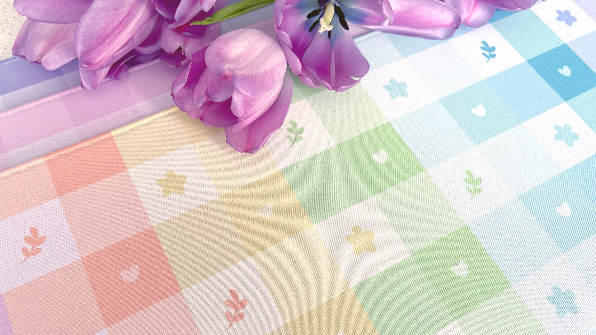 Pastel Picnic 'Rainbow' Deskmats by Mintlodica® Bring joy to your ...